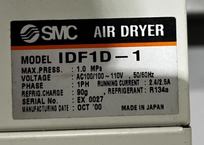 SMC IDF1D-1 Air Dryer – Novus Ferro Pte Ltd