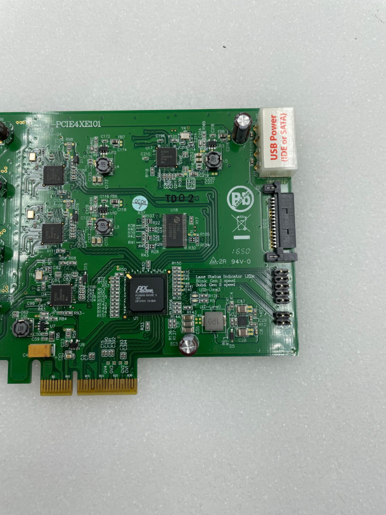 IOI U3X4-PCIE4XE101 Rev 1.2.0 USB3.0 to PCI Express X4 Card – Novus ...