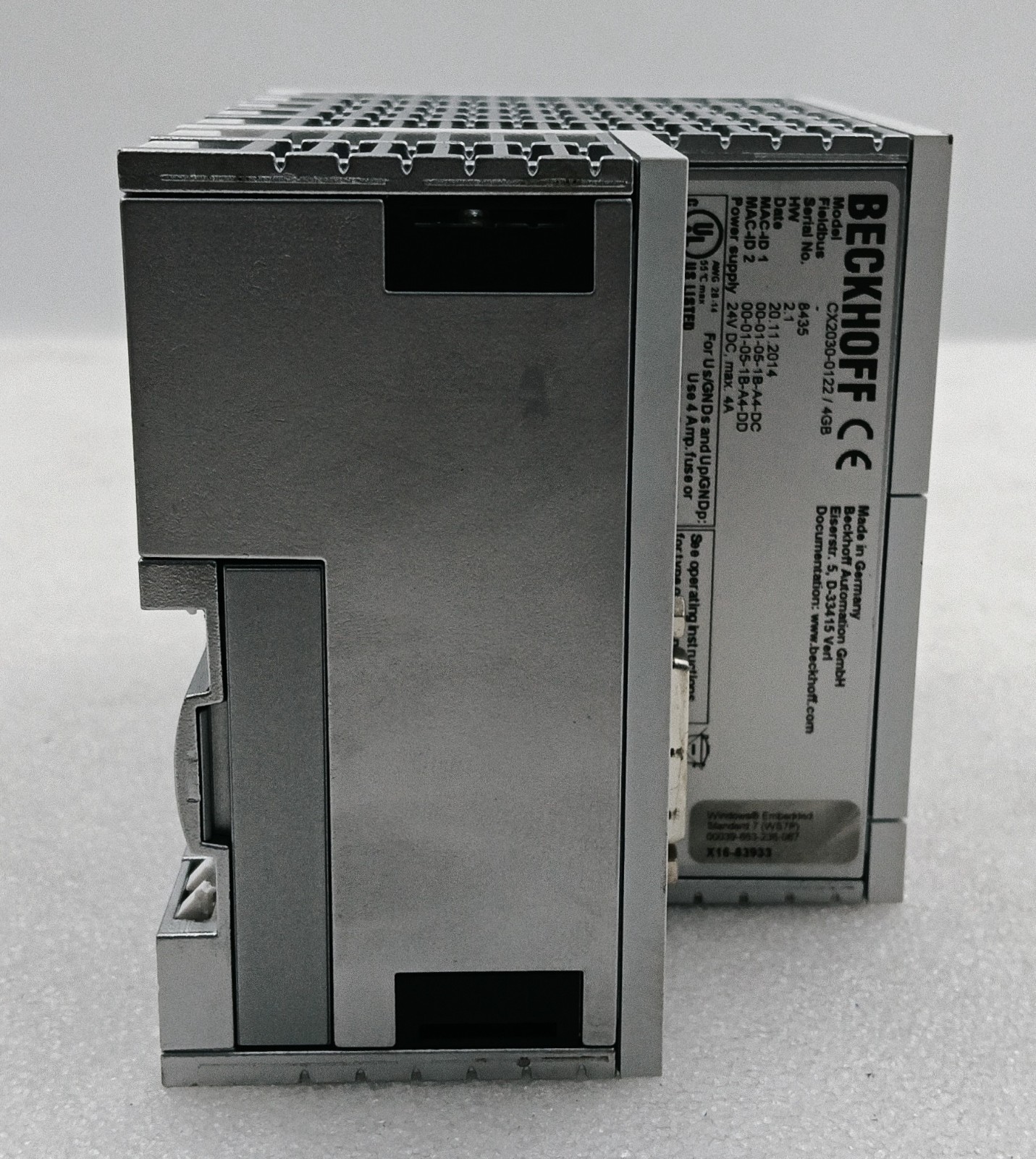 Beckhoff CX2030-0122 CPU Module – Novus Ferro Pte Ltd