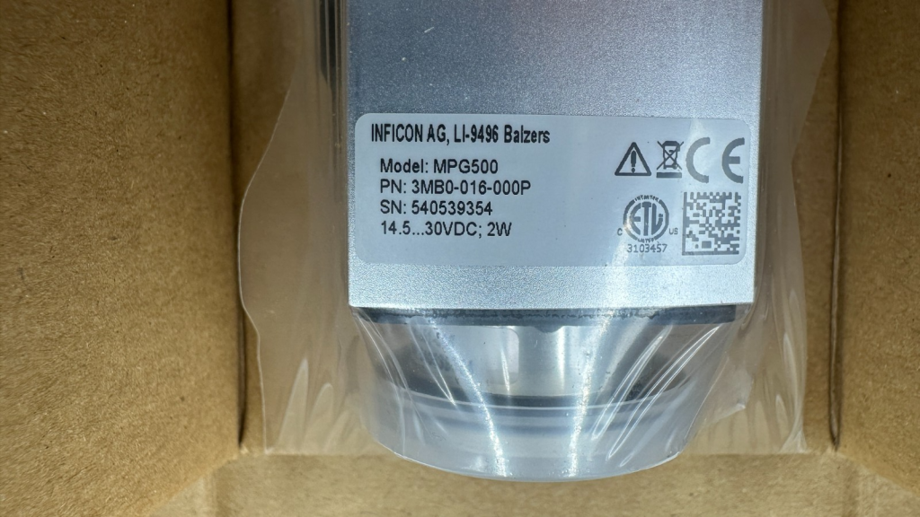 Inficon MPG500 Cold Cathode Pirani Gauge SS,LC,FCC,25KF, 3MB0-016-000P ...