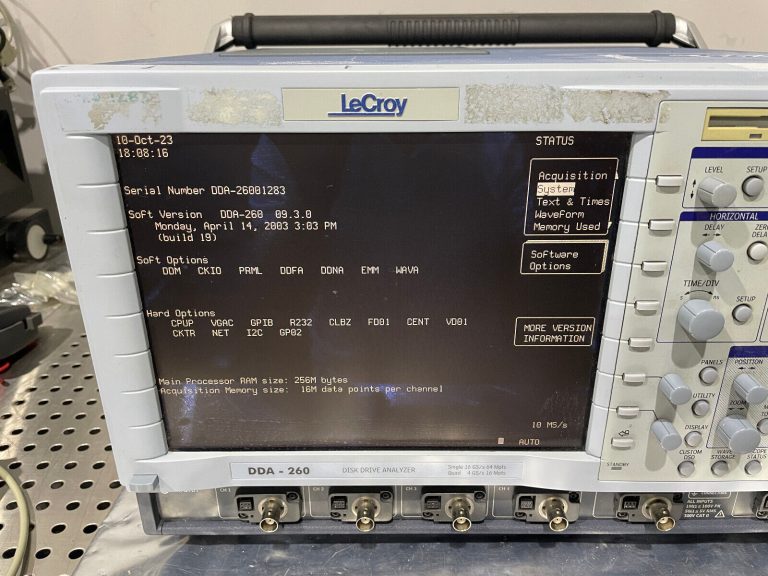 LeCroy DDA-260 Disk Drive Analyzer – Novus Ferro Pte Ltd