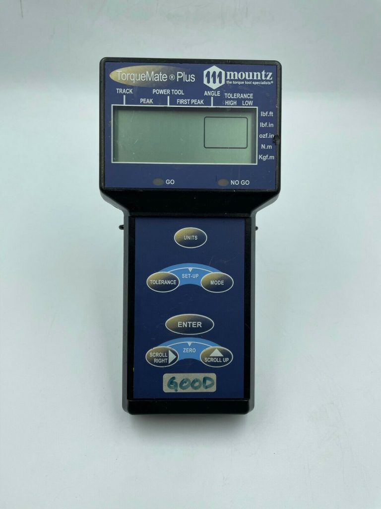 Mountz TorqueMate Plus Portable Handheld Torque Analyzer – Novus Ferro ...