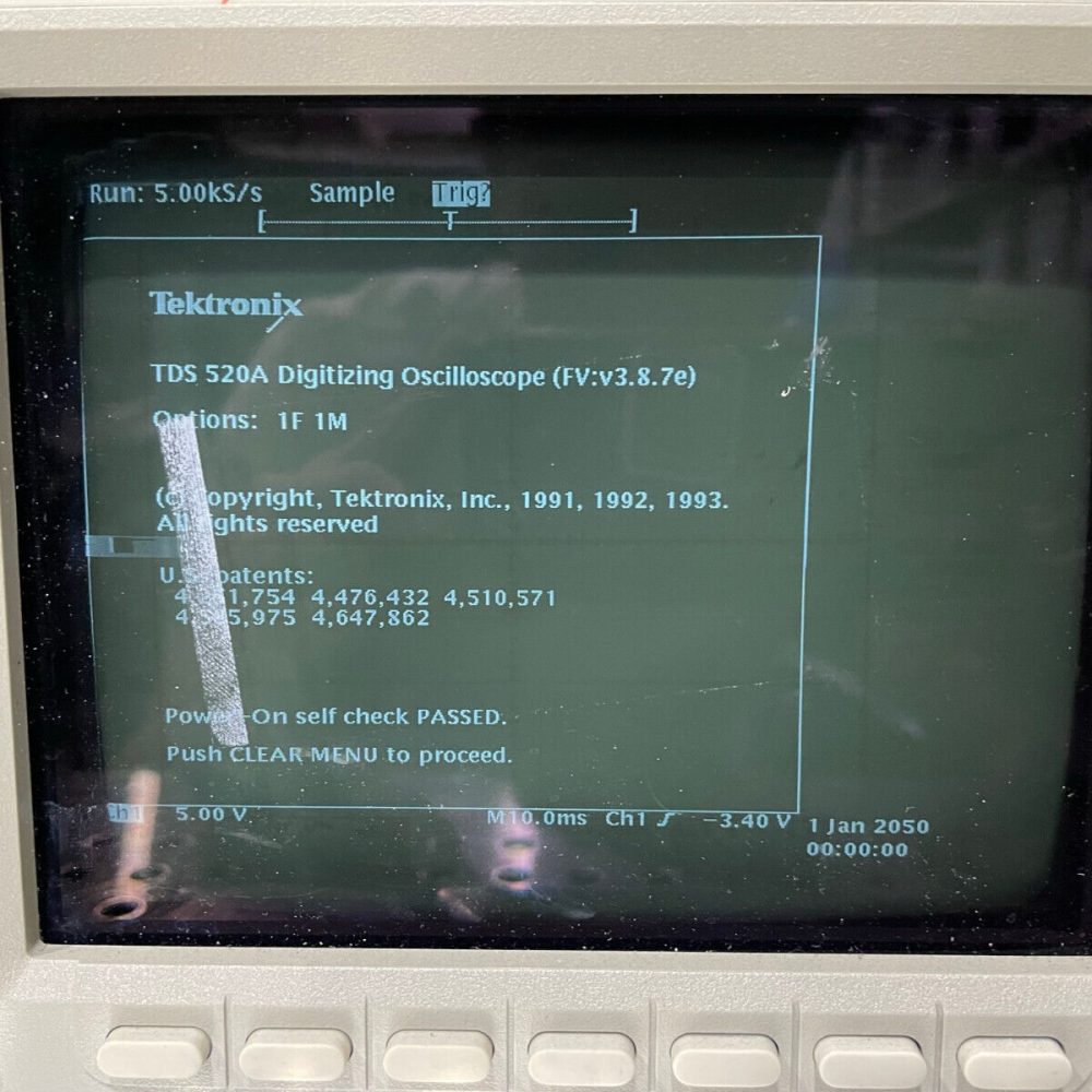Tektronix TDS 520A Two Channel Digitizing Oscilloscope Opt 1F 1M ...