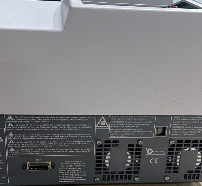 Varian Cary 300 UV-Vis Spectrophotometer – Novus Ferro Pte Ltd