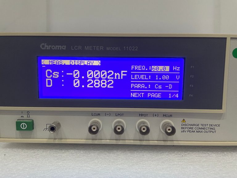 Chroma 11022 LCR Power Meter – Novus Ferro Pte Ltd