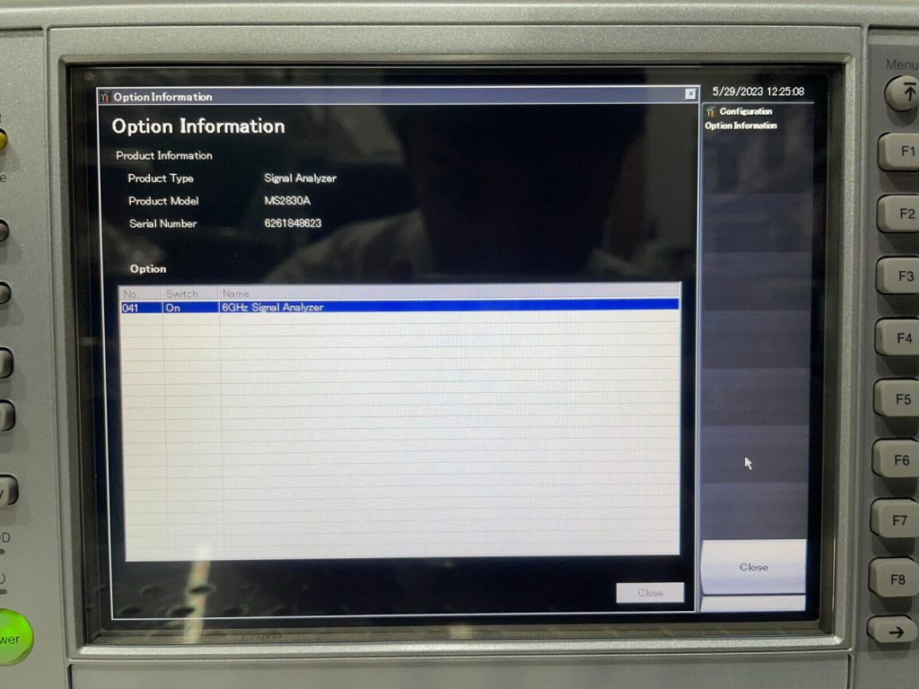 Anritsu MS2830A Signal Analyzer – 9kHz to 6Ghz, Opt 041 – Novus Ferro ...