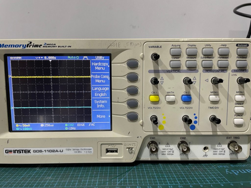 GWInstek GDS-1102A-U Digital Storage Oscilloscope 100Mhz 1G Sa/S ...