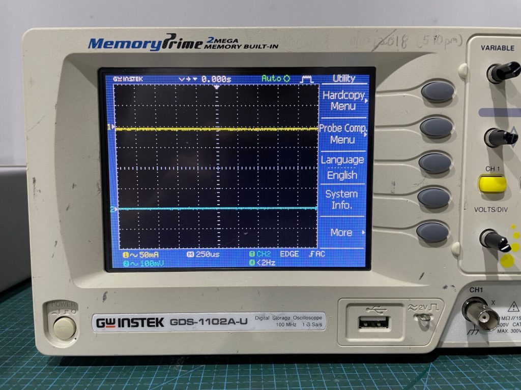 GWInstek GDS-1102A-U Digital Storage Oscilloscope 100Mhz 1G Sa/S ...