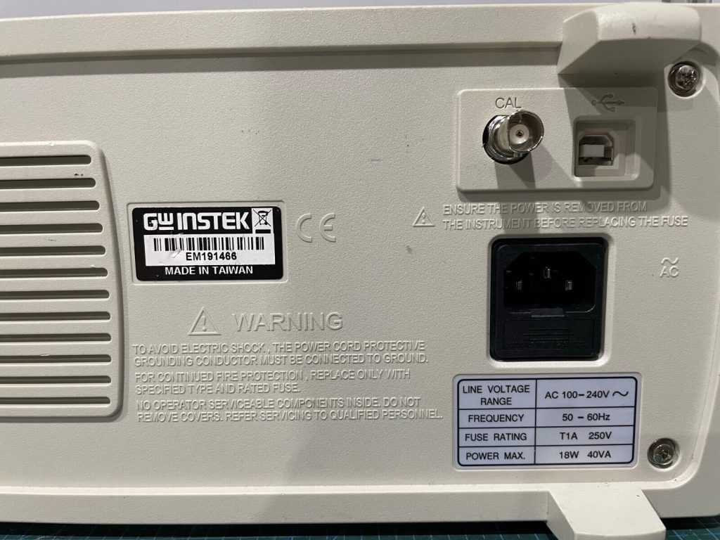 GWInstek GDS-1102A-U Digital Storage Oscilloscope 100Mhz 1G Sa/S ...