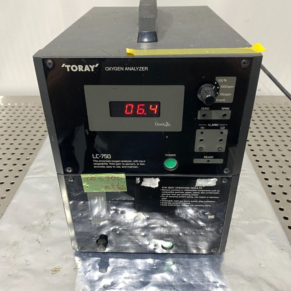 Toray LC-750/PC-120 Oxygen Analyzer – Novus Ferro Pte Ltd