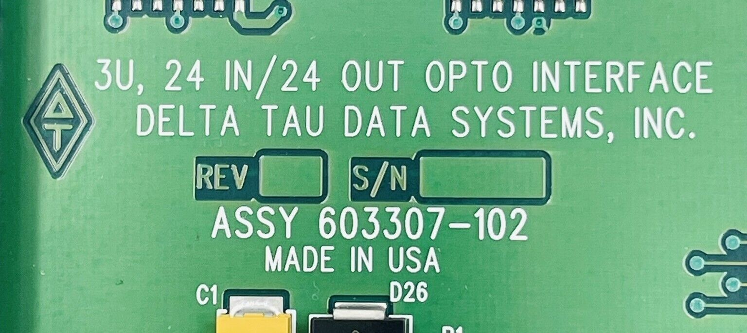Delta Tau 603307-102 24 IN/24 OUT Opto Interface – Novus Ferro Pte Ltd