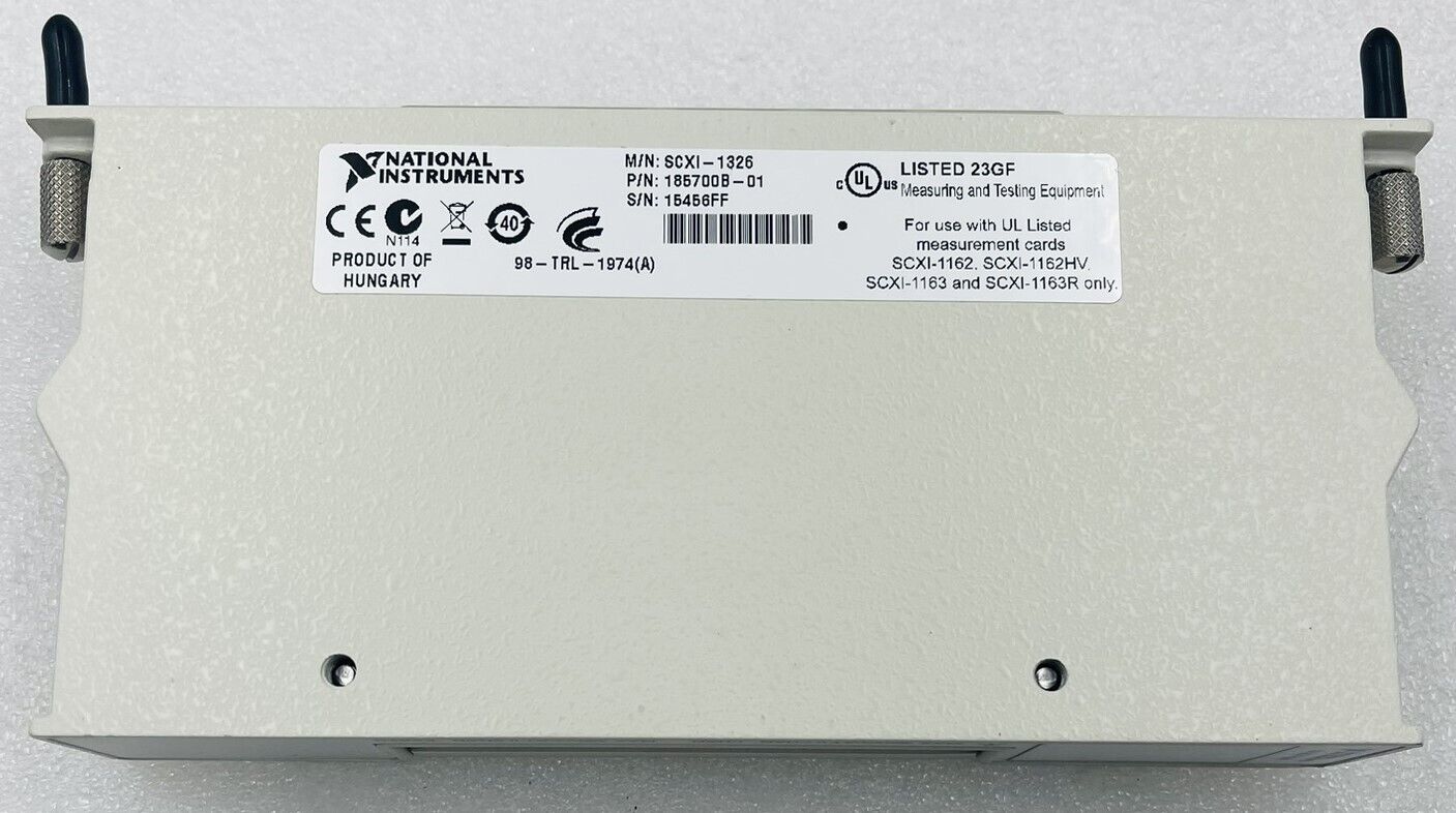 National Instruments SCXI-1326 Terminal Block – Novus Ferro Pte Ltd