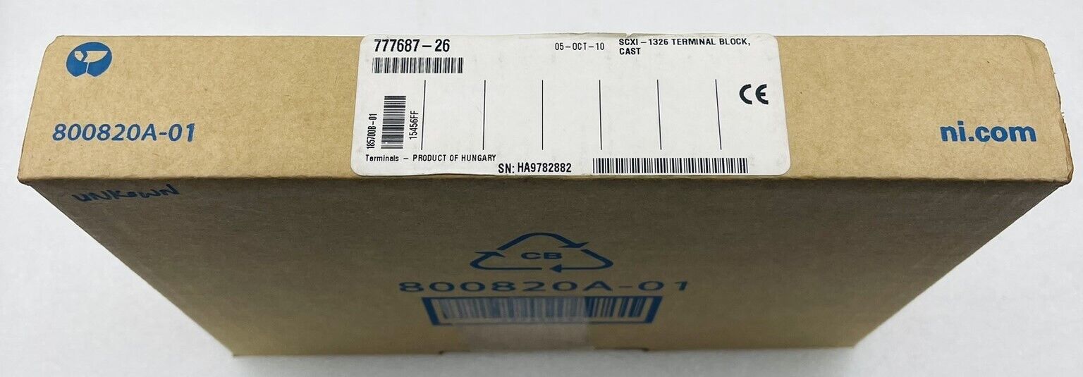 National Instruments SCXI-1326 Terminal Block – Novus Ferro Pte Ltd