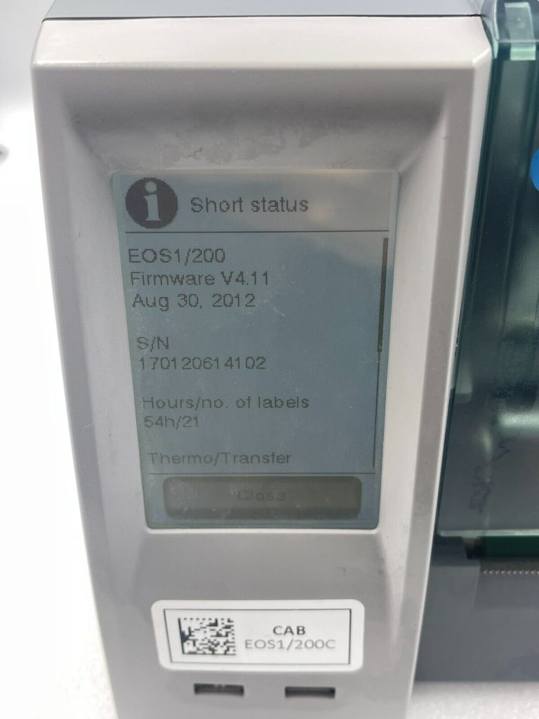 CAB EOS1/200C Label Printer – Novus Ferro Pte Ltd