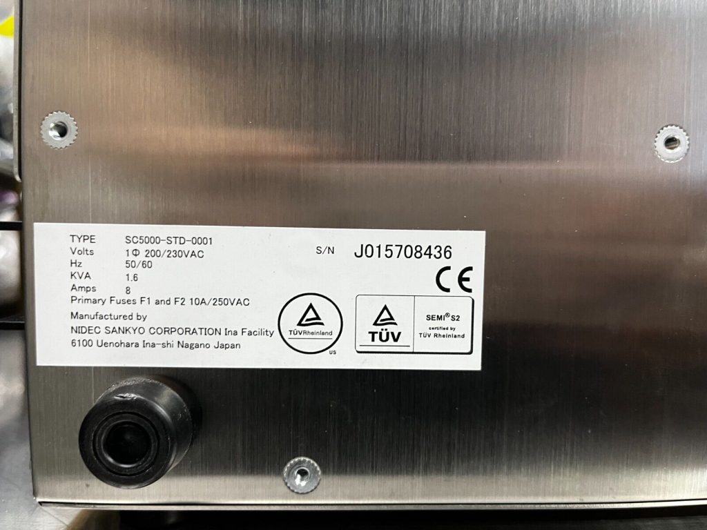 Nidec Sankyo Sc5000 Std 0001 Robot Controller Novus Ferro Pte Ltd