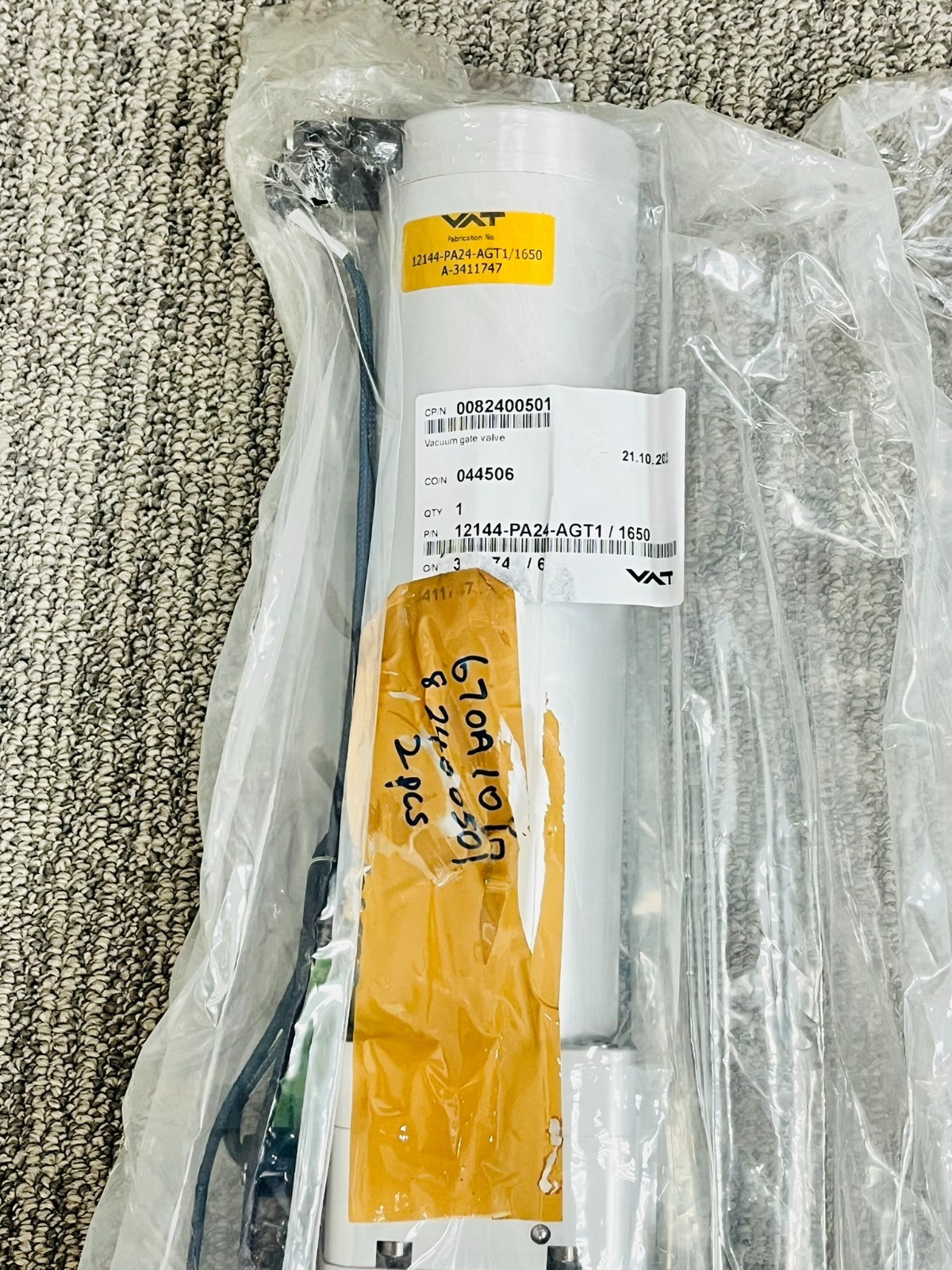 VAT 12144-PA24-AGT1/1650 Gate Valve – Novus Ferro Pte Ltd