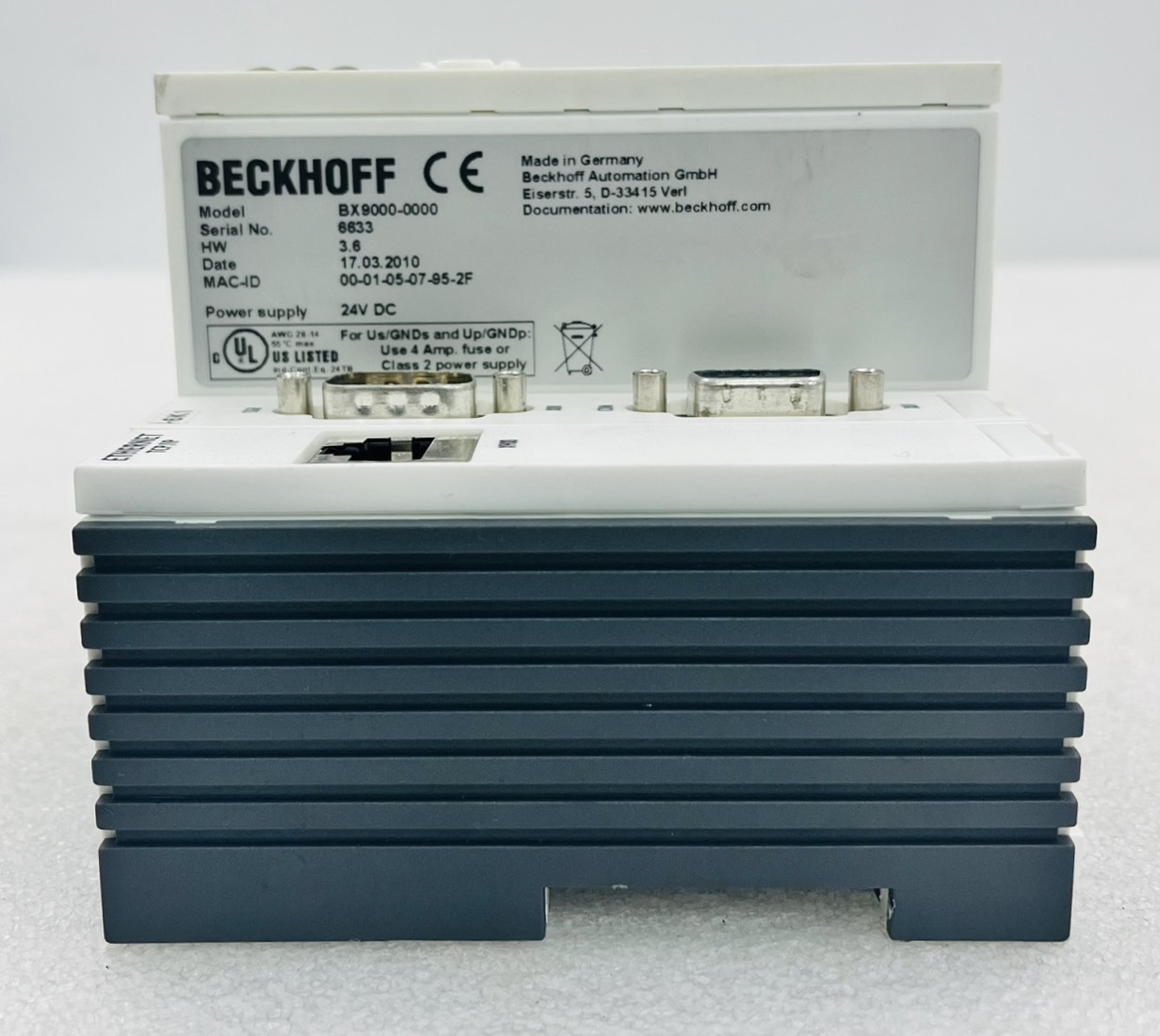 Beckhoff BX9000-0000 Programming Terminal – Novus Ferro Pte Ltd