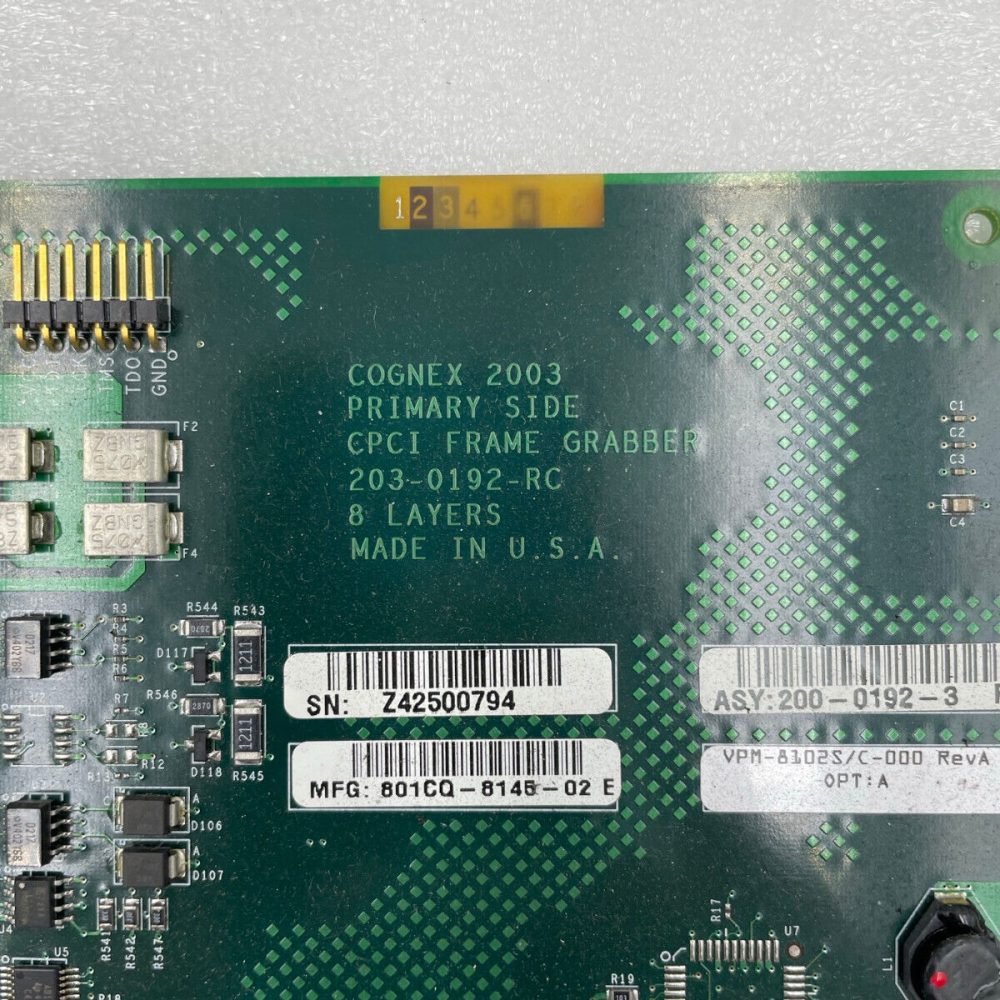 Cognex 203-0192-RC CPCI Frame Grabber PCB Board – Novus Ferro Pte Ltd
