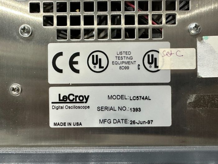 LeCroy LC574AL 1 GHz Digital Oscilloscope, 4-channels – Novus Ferro Pte Ltd