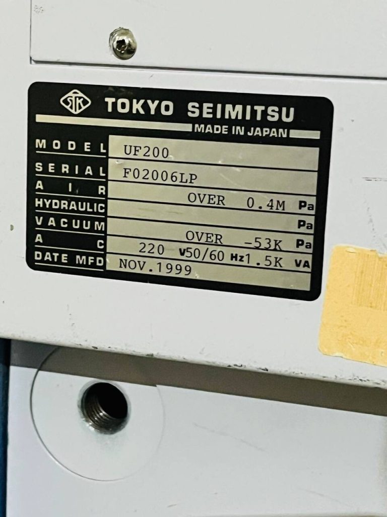 TSK Accretech UF200/UF200A Wafer Prober – Novus Ferro Pte Ltd
