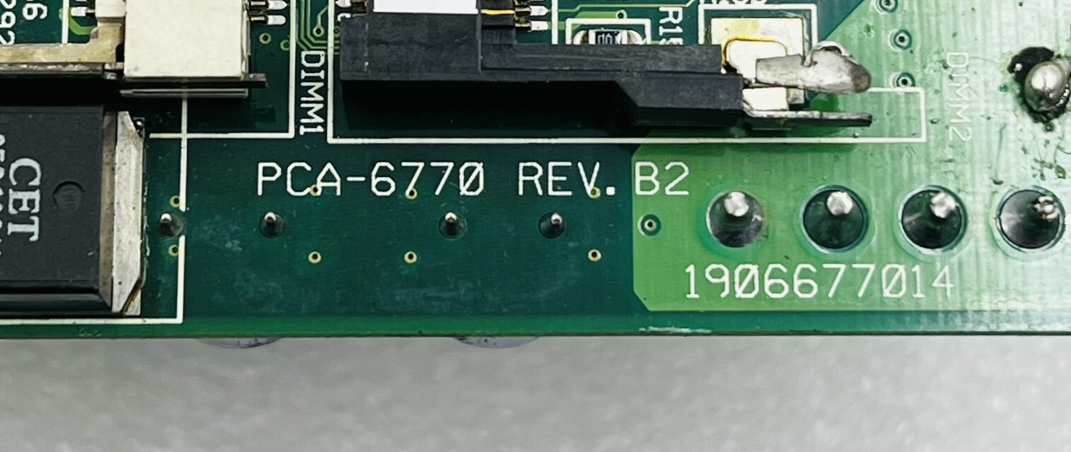 Advantech PCA-6770 CPU Board – Novus Ferro Pte Ltd