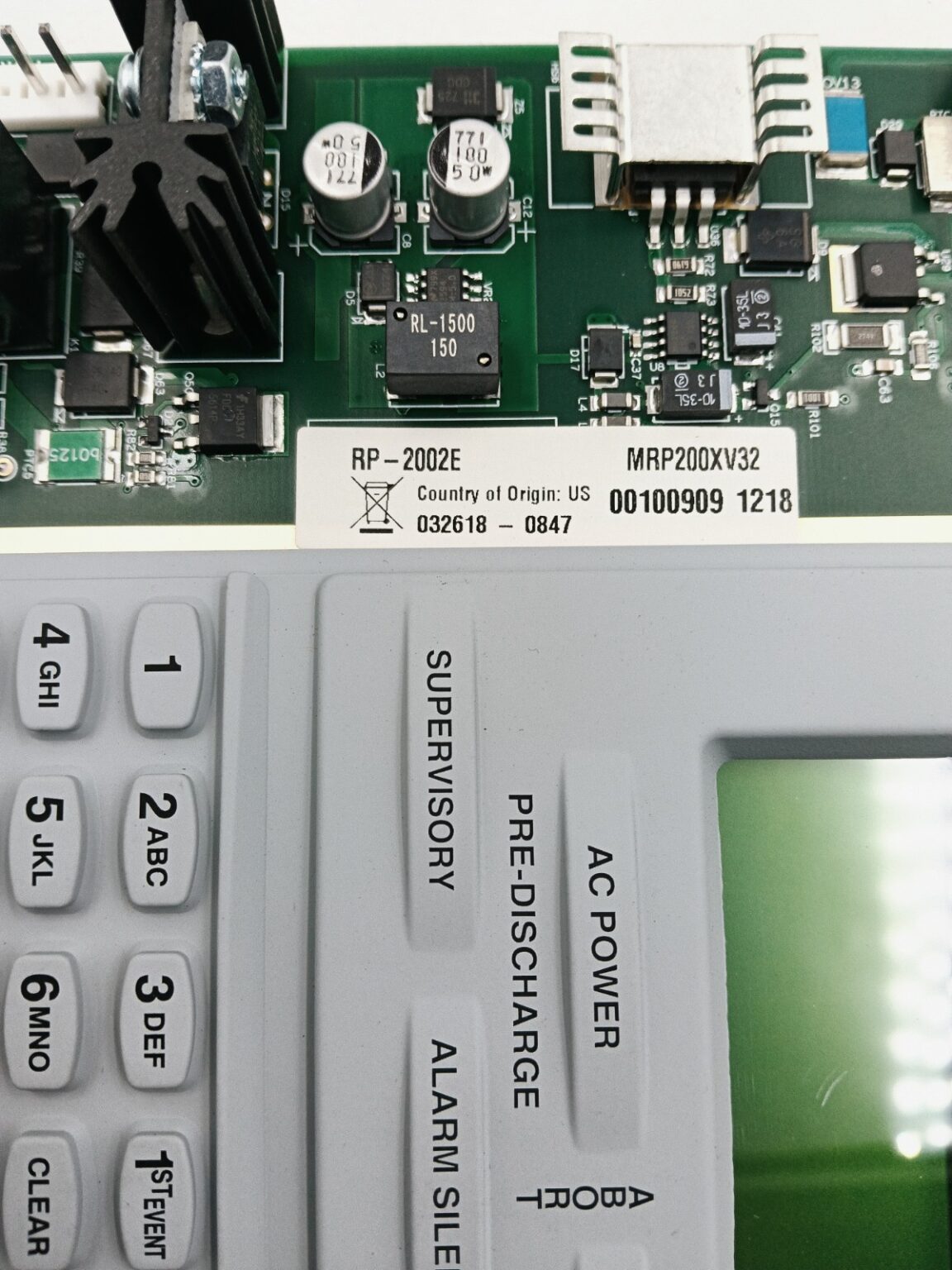 Notifier RP-2002E PCB Board – Novus Ferro Pte Ltd