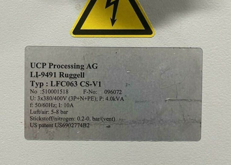 UCP Plasma Technologies LFC063CS-V1 Plasma Cleaner System – Novus Ferro ...