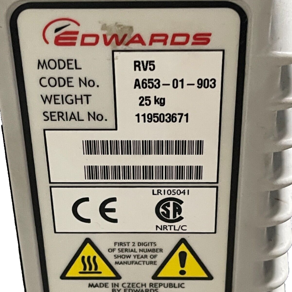 Edwards RV5 Two Stage Rotary Vane Pump 115/230V – Novus Ferro Pte Ltd