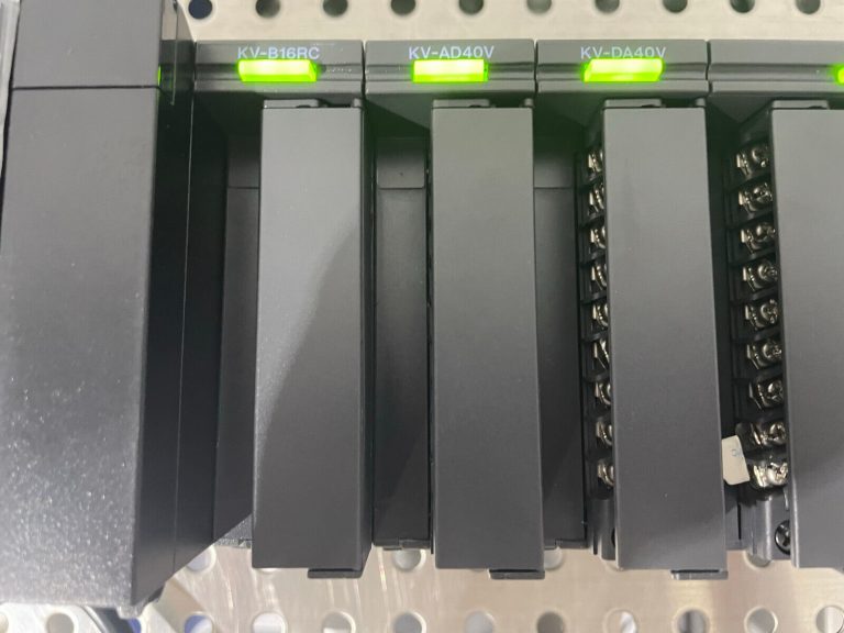Keyence KV-7300 with KVB16RC KV-AD40V KV-DA40V KV-TF40 KV-LM20V PLC Set ...