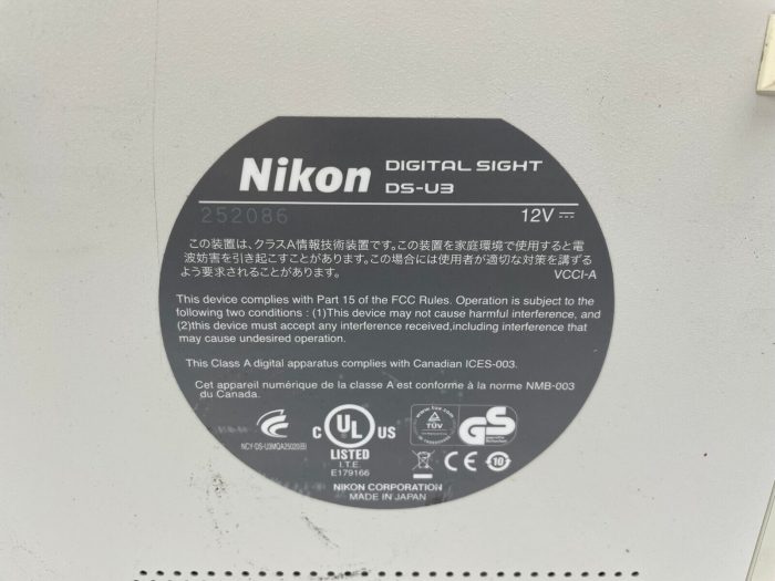 Nikon DS-U3 Digital Sight Camera Control Unit – Novus Ferro Pte Ltd