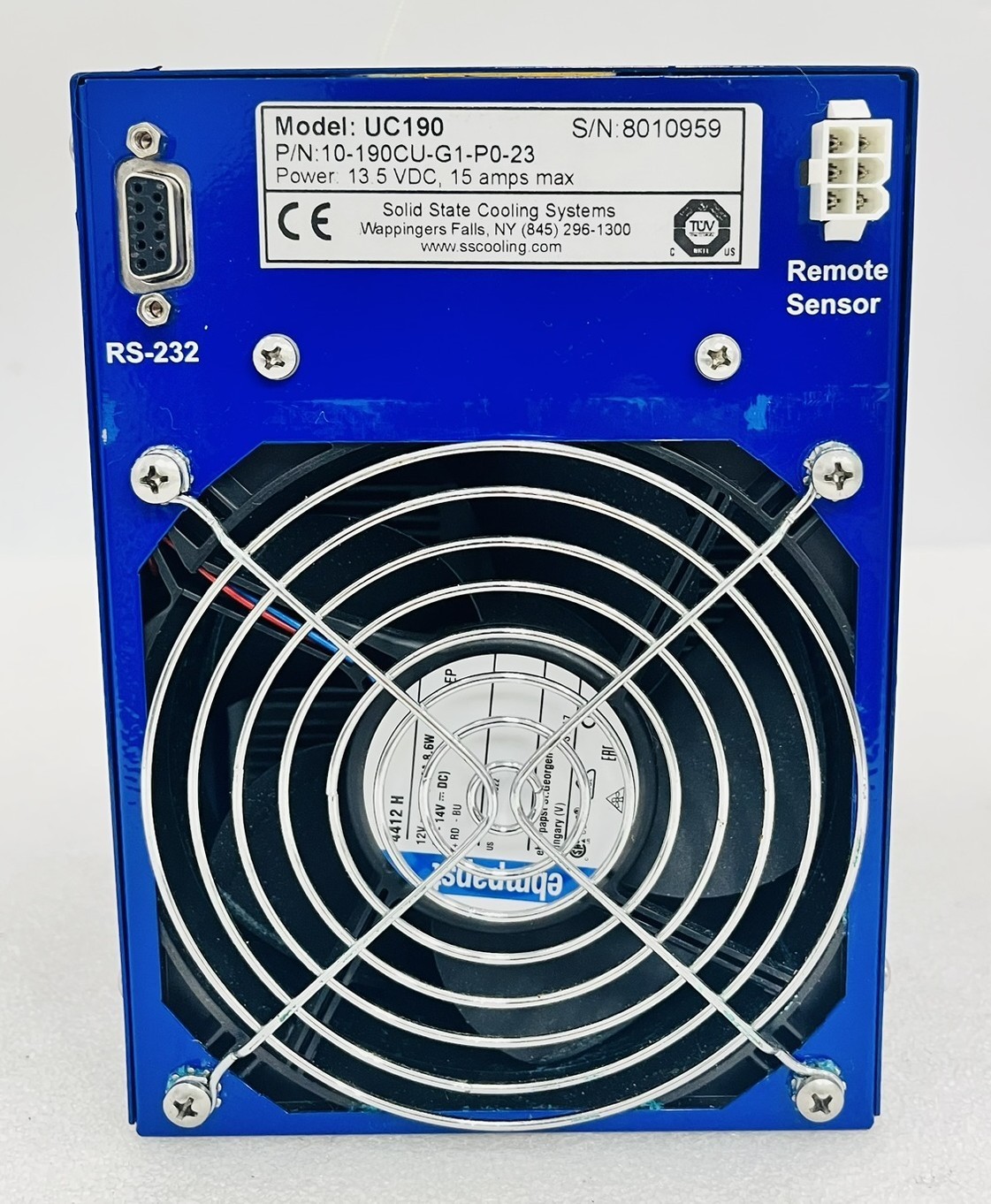 Solid State UC190 Thermoelectric Chiller – Novus Ferro Pte Ltd