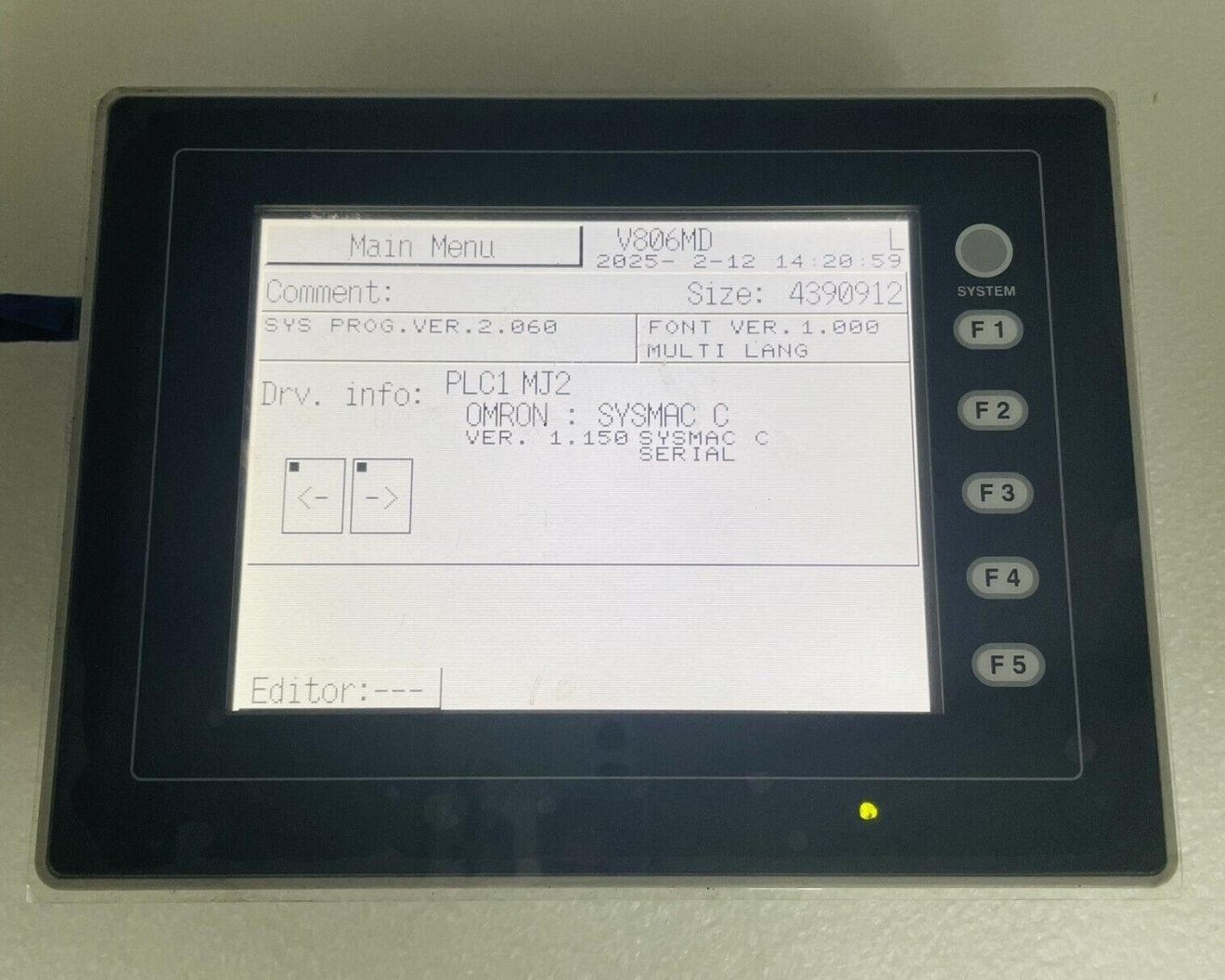 Hakko Electronics V806MD Monitouch Touch Screen Panel – Novus Ferro Pte Ltd