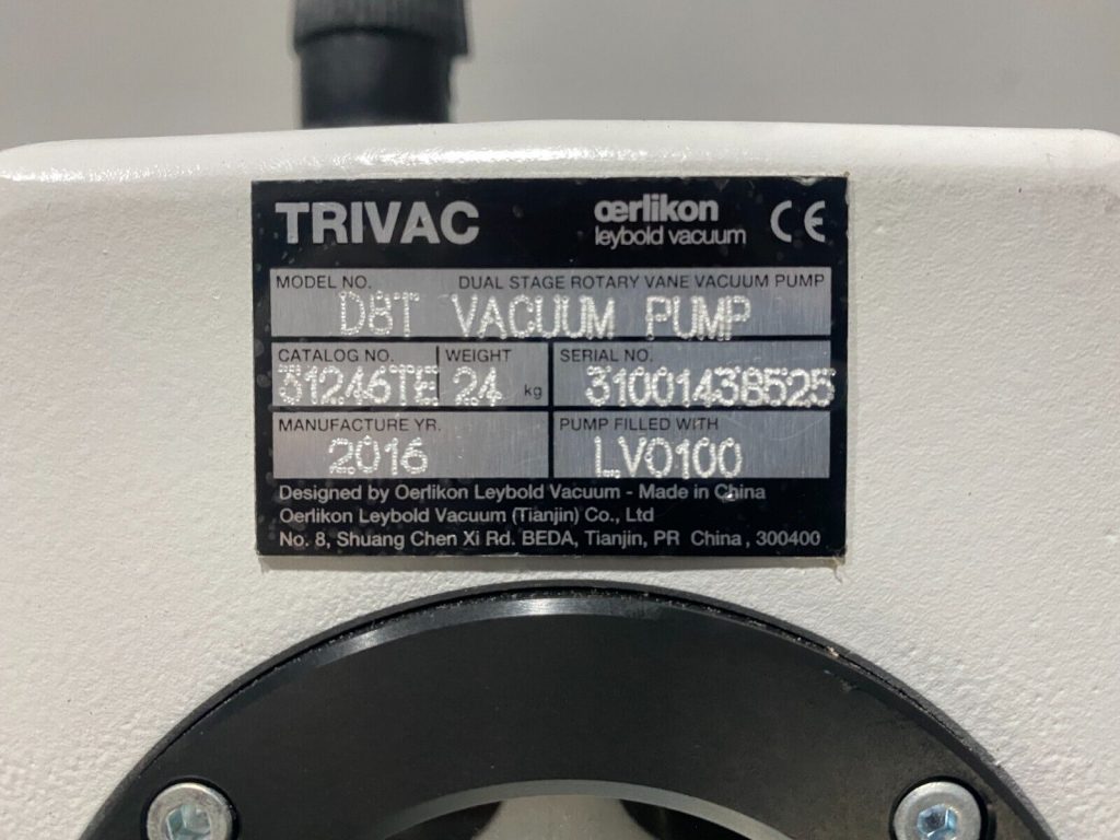 Leybold TriVac D8T Dual Stage Rotary Vane Vacuum Pump – Novus Ferro Pte Ltd